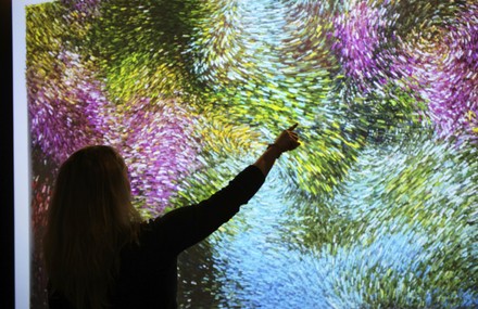 Monets Garden Immersive Interactive Exhibition About Editorial Stock ...