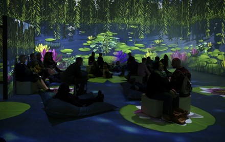 Monets Garden Immersive Interactive Exhibition About Editorial Stock ...