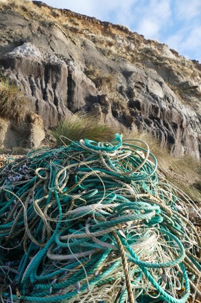 Pile Fishing Line Ropes Debris Washed Editorial Stock Photo - Stock ...