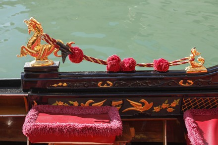 Decorative Gondola Venice Veneto Italy Editorial Stock Photo - Stock ...