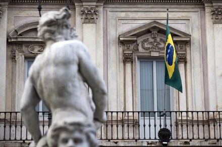 External View Brazilian Embassy Piazza Navona Editorial Stock Photo ...