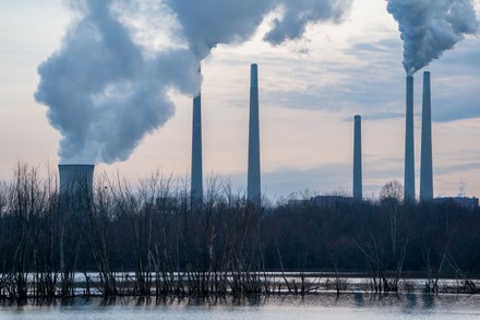 Miami Fort Power Station Seen Sunrise Editorial Stock Photo - Stock ...