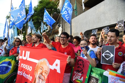 Brazilian Citizens Argentina Participate Demonstration Held Editorial ...