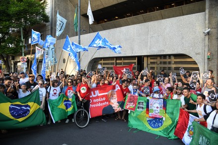 Brazilian Citizens Argentina Participate Demonstration Held Editorial ...