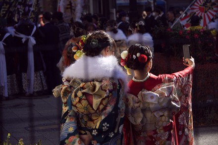 New Adults Celebrate Seijin No Hi Editorial Stock Photo - Stock Image ...