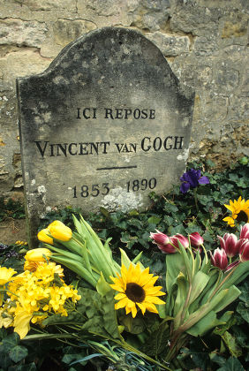 Grave Vincent Van Gogh Flowers France Editorial Stock Photo - Stock Image | Shutterstock