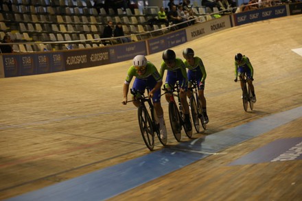 French Track Cycling Championship Velodrome De Editorial Stock Photo ...