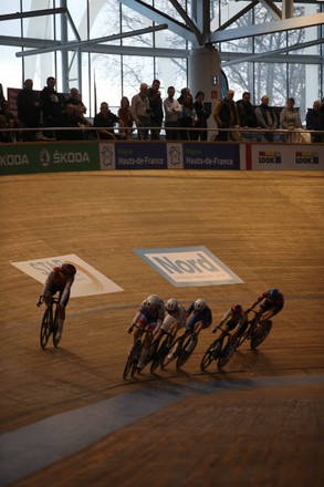 French Track Cycling Championship Velodrome De Editorial Stock Photo ...