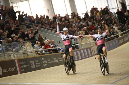 French Track Cycling Championship Velodrome De Editorial Stock Photo ...