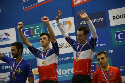 French Track Cycling Championship Velodrome De Editorial Stock Photo ...