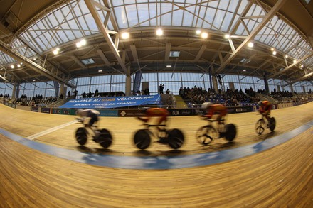 French Track Cycling Championship Velodrome De Editorial Stock Photo ...