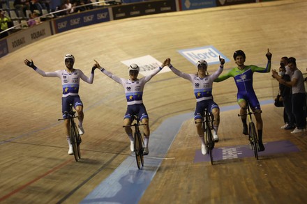 French Track Cycling Championship Velodrome De Editorial Stock Photo ...