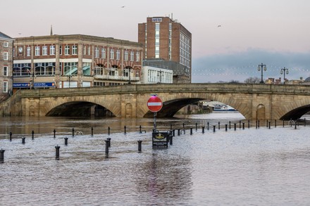 Flooding York City Centre This Morning Editorial Stock Photo - Stock ...