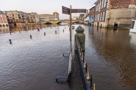 Flooding York City Centre This Morning Editorial Stock Photo - Stock ...
