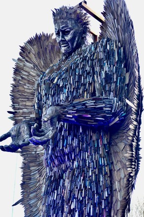 Knife Angel Arbour Park Sculpture Made Editorial Stock Photo - Stock ...