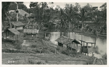 Java Indonesia Small Shelters On Riverbank Editorial Stock Photo ...