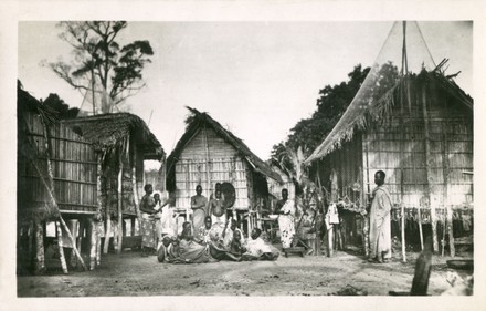 Village Scene Ivory Coast 1940s French Editorial Stock Photo - Stock ...