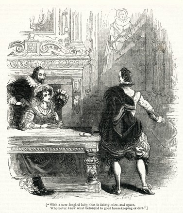 Two Elizabethan Aristocratic Men Elegant Lady Editorial Stock Photo ...