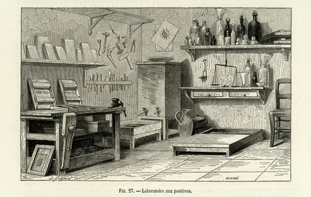 Laboratoryworkshop Making Photographic Prints Engraving Shows Editorial ...