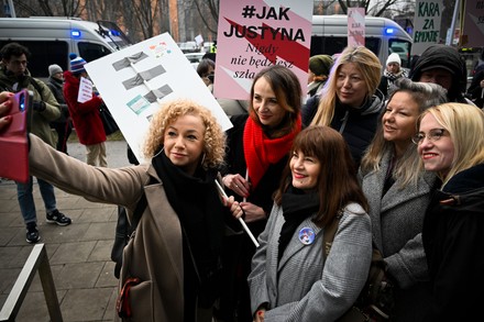 Justyna Wydrzynska Seen Supporters Ahead Her Editorial Stock Photo ...