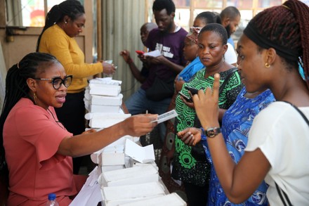 Electoral Officer Attends People Collection Their Editorial Stock Photo ...