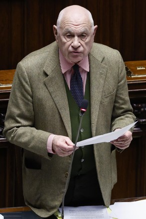 Italian Justice Minister Carlo Nordio Speaks Editorial Stock Photo ...