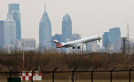 American Eagle Flight Takes Off Philadelphia Editorial Stock Photo ...