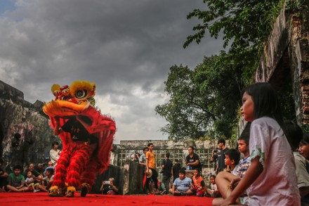 Lion Dance Troupe Take Part Practice Editorial Stock Photo - Stock ...