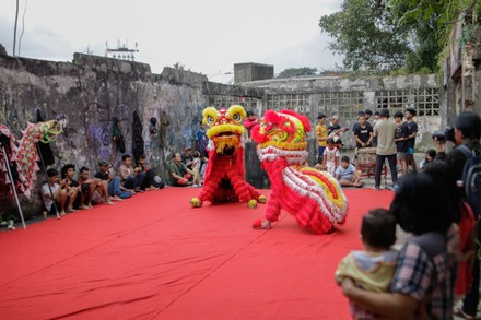 Lion Dance Troupe Take Part Practice Editorial Stock Photo - Stock ...