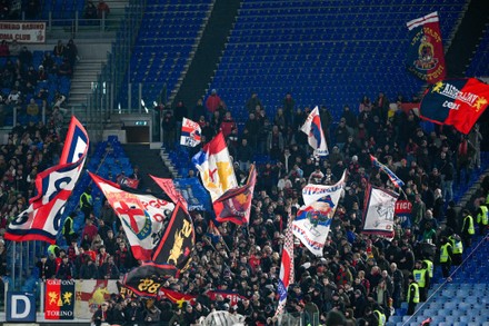 Genoa Fans During Coppa Italia Frecciarossa Editorial Stock Photo ...