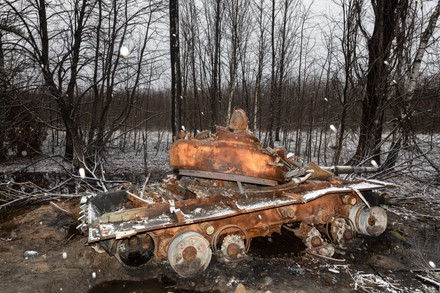 Tank Russian Invaders Destroyed Result Fierce Editorial Stock Photo ...