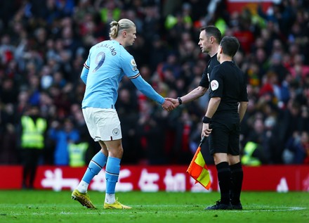Erling Haaland Manchester City Shakes Hands Editorial Stock Photo ...