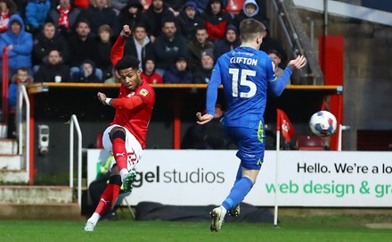 Charlie Austin Swindon Town Celebrates Scoring Editorial Stock Photo ...