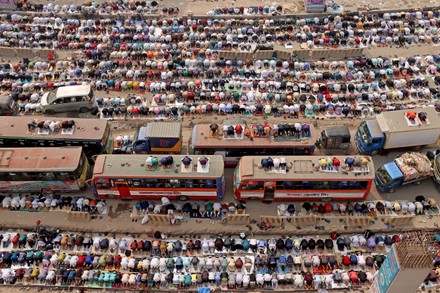 Tens Thousands Muslim Devotees Gathered Today Editorial Stock Photo ...