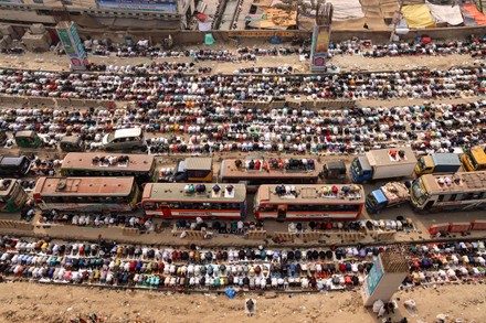 Tens Thousands Muslim Devotees Gathered Today Editorial Stock Photo ...