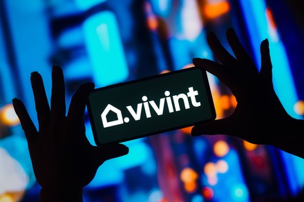 This Photo Illustration Vivint Logo Displayed Editorial Stock Photo ...