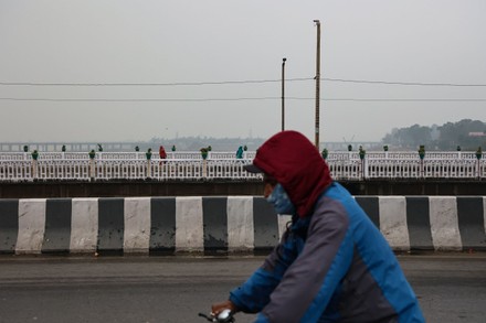 People Walk Over Tawi Bridge On Editorial Stock Photo - Stock Image ...