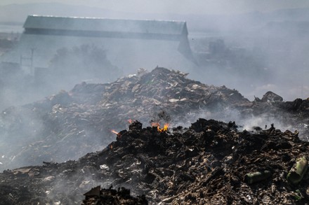 View Area Heavy Smoke Burning Garbage Editorial Stock Photo - Stock ...