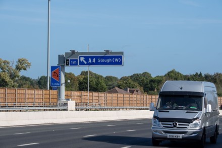 Stopped Vehicle Detection Radars On M4 Editorial Stock Photo - Stock ...