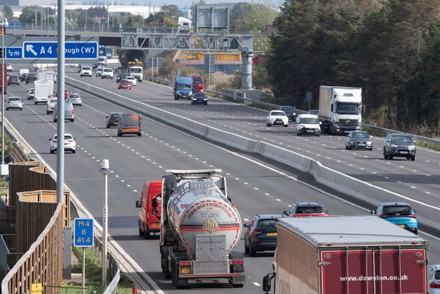 Stopped Vehicle Detection Radars On M4 Editorial Stock Photo - Stock ...