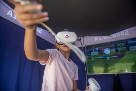 Children Playing Vr Games Editorial Stock Photo - Stock Image ...
