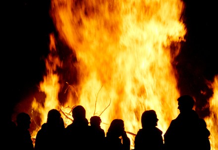 Walpurgis Night Bonfires Motala Sweden Valborg Editorial Stock Photo ...