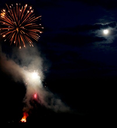 Walpurgis Night Bonfires Motala Sweden Valborg Editorial Stock Photo ...