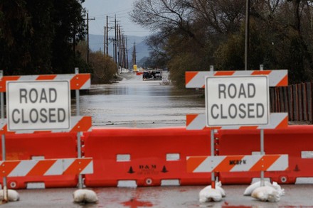 Flood Waters Salinas River Overflowed Banks Editorial Stock Photo ...