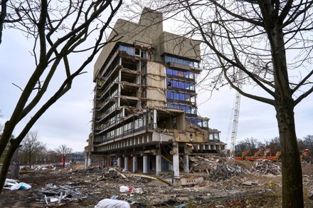 Construction Site Demolition Former Office Building Editorial Stock ...