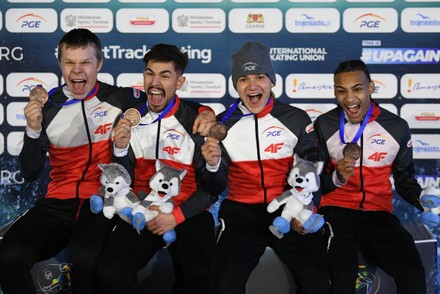 Athletes Poland Pose Their Bronze Medals Editorial Stock Photo - Stock ...