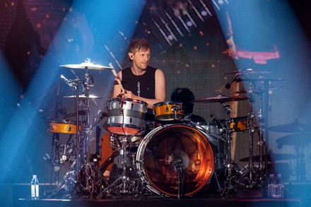 Muse Drummer Dominic Howard Performs During Editorial Stock Photo ...