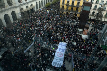 New Protests Madrid Spain Over Deterioration Editorial Stock Photo ...