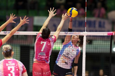 Beatrice Negretti Vero Volley Milano During Editorial Stock Photo ...