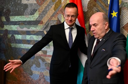 Bulgarian Foreign Minister Nikolay Milkov R Editorial Stock Photo ...